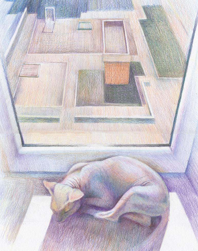 quiet sunny day Drawing by masha gross | Saatchi Art