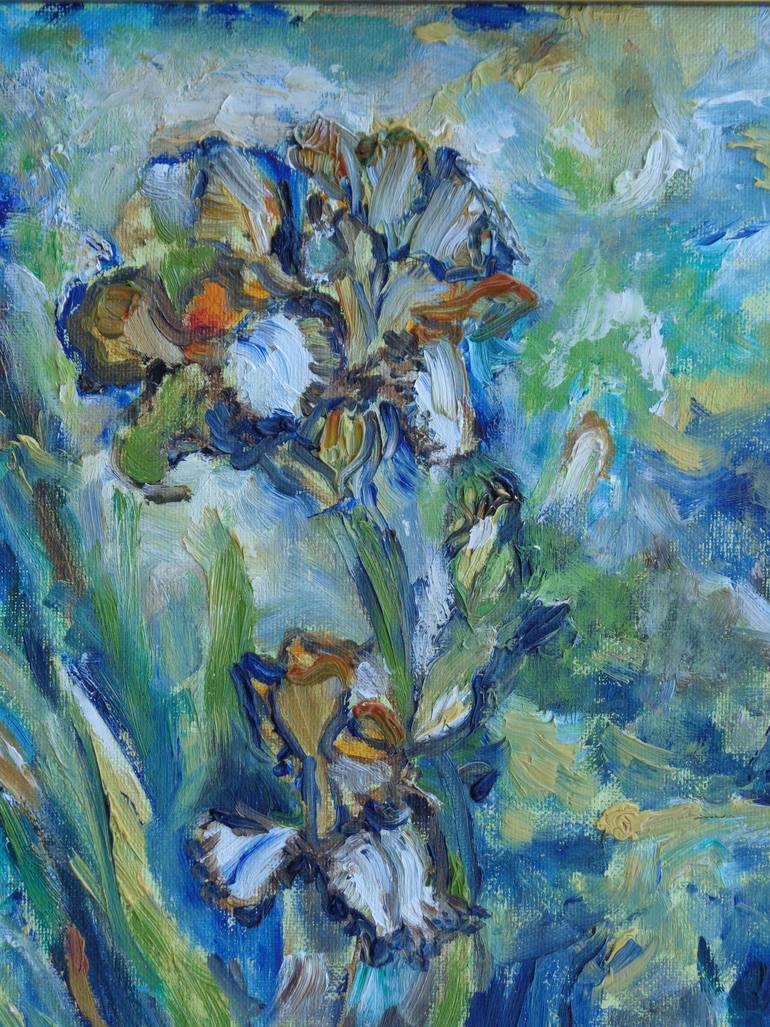 iris withered Painting by Netty Beukers van Steen | Saatchi Art