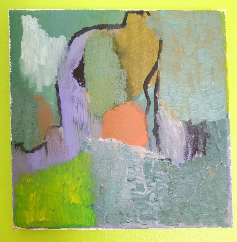 Mountain Painting by Ruby Ly | Saatchi Art