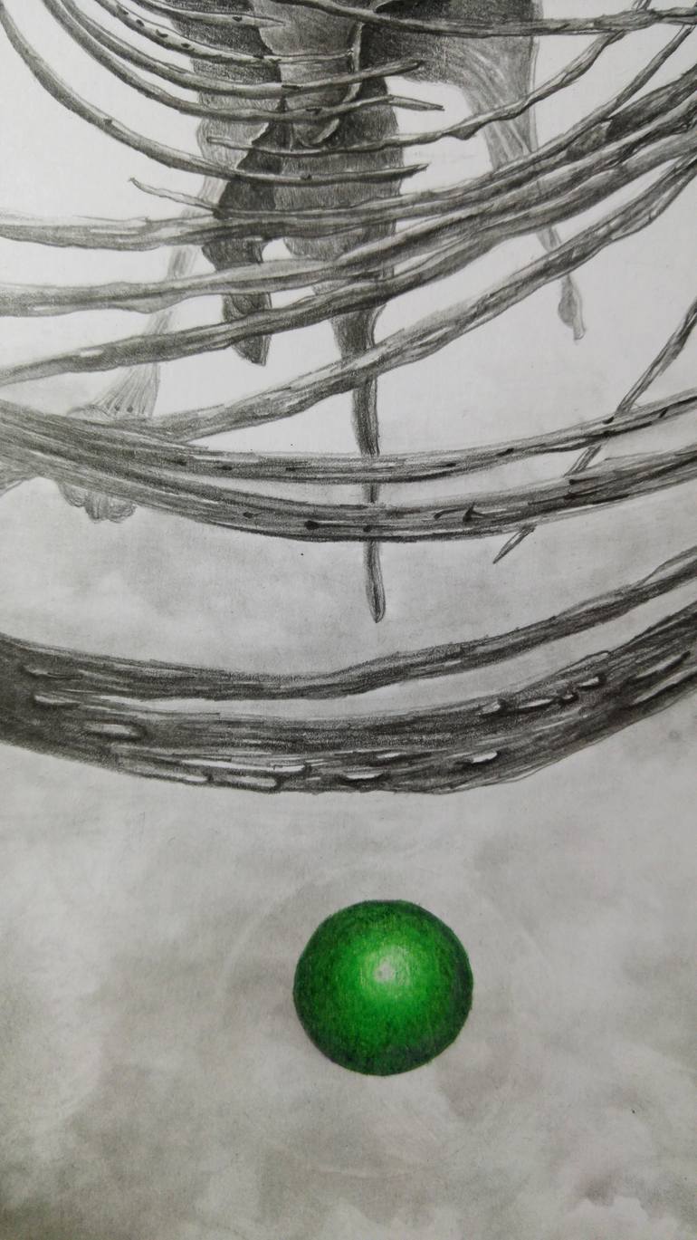 Third Aeon: Nurag Drawing by Vincenzo Guarino | Saatchi Art