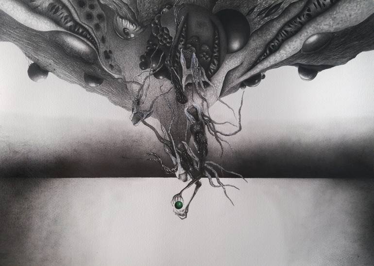 Fourth Aeon: Eldritch Drawing by Vincenzo Guarino | Saatchi Art