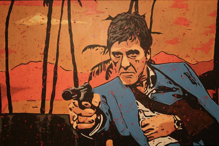 Scarface Painting by Dave Black | Saatchi Art