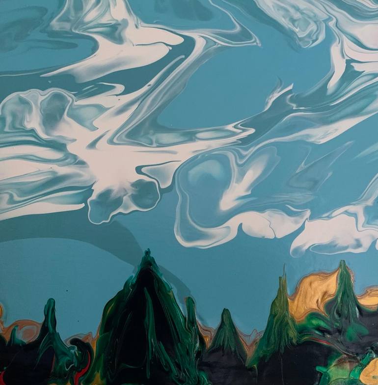 Floating Painting by Monica Johnson | Saatchi Art