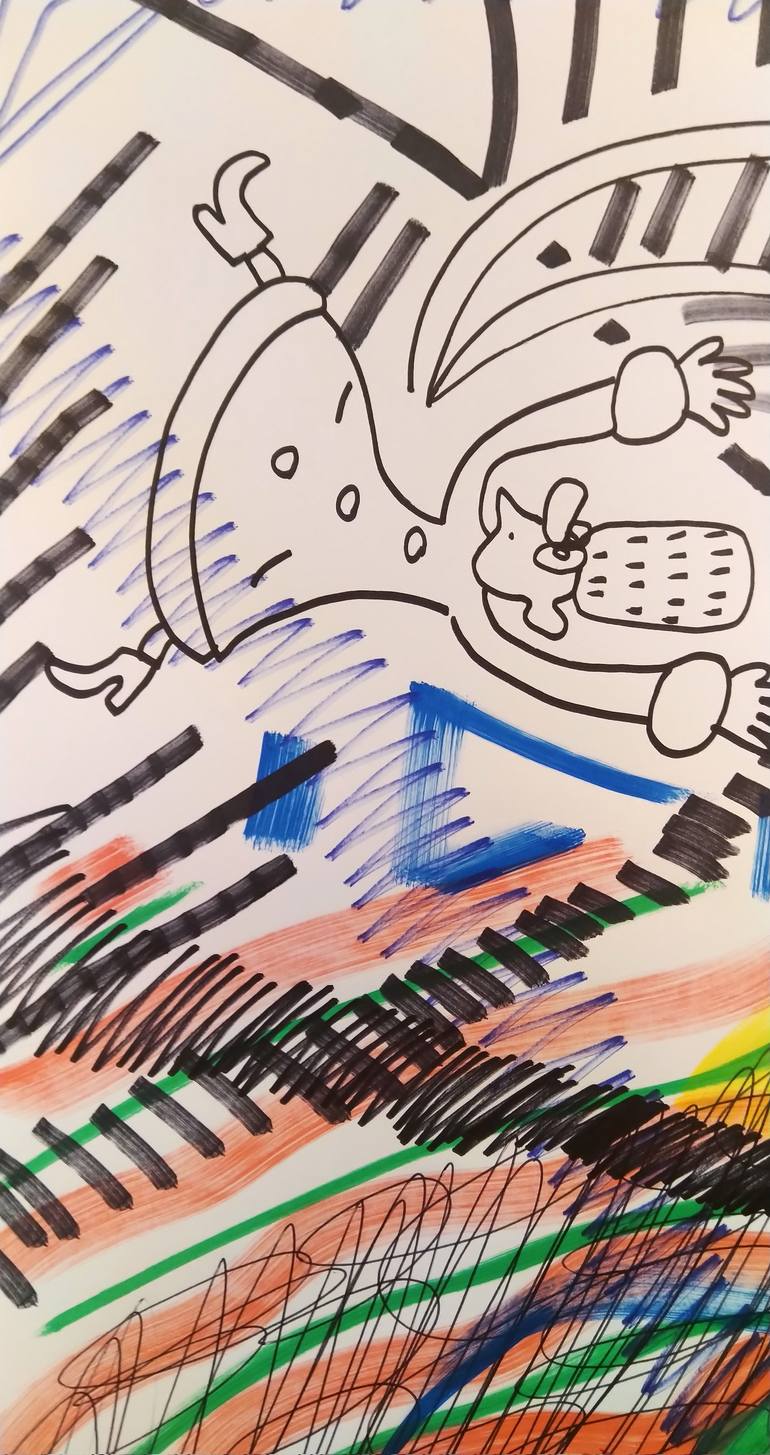 Fievel y el Nuevo Mundo Drawing by Juan Gonzalez Iglesias | Saatchi Art