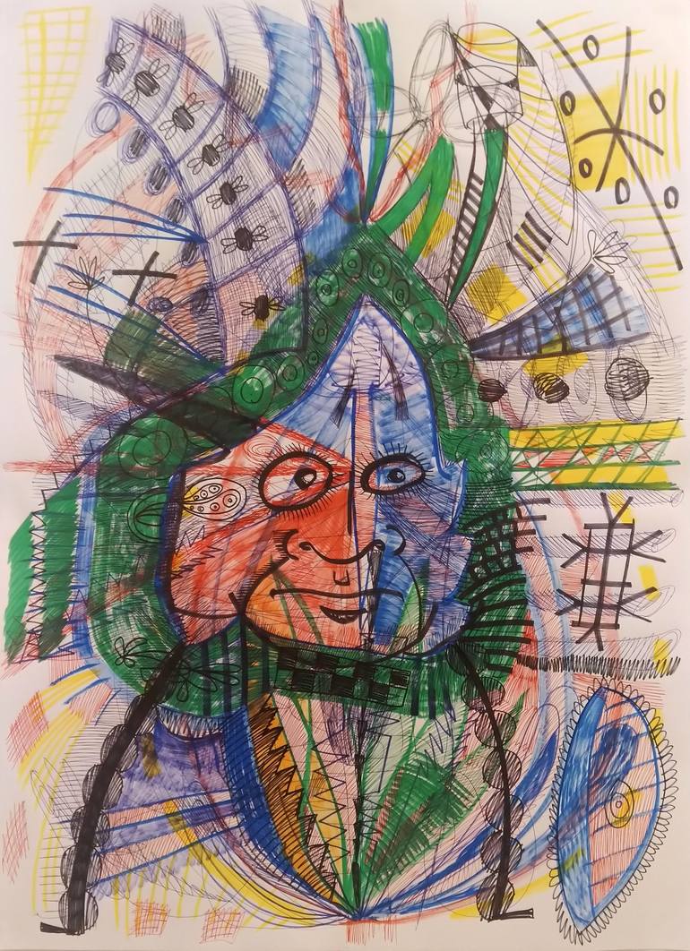 Fecal Man Drawing by Juan Gonzalez Iglesias | Saatchi Art