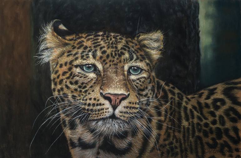 Leopard. Painting by Elena Nesterova | Saatchi Art