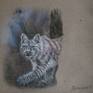 Lynx. Painting by Elena Nesterova | Saatchi Art