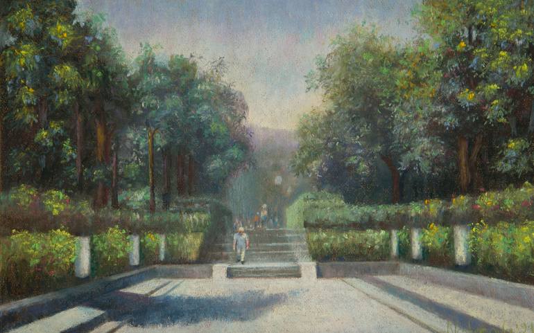 Kiev. Park of Glory. Painting by Elena Nesterova | Saatchi Art