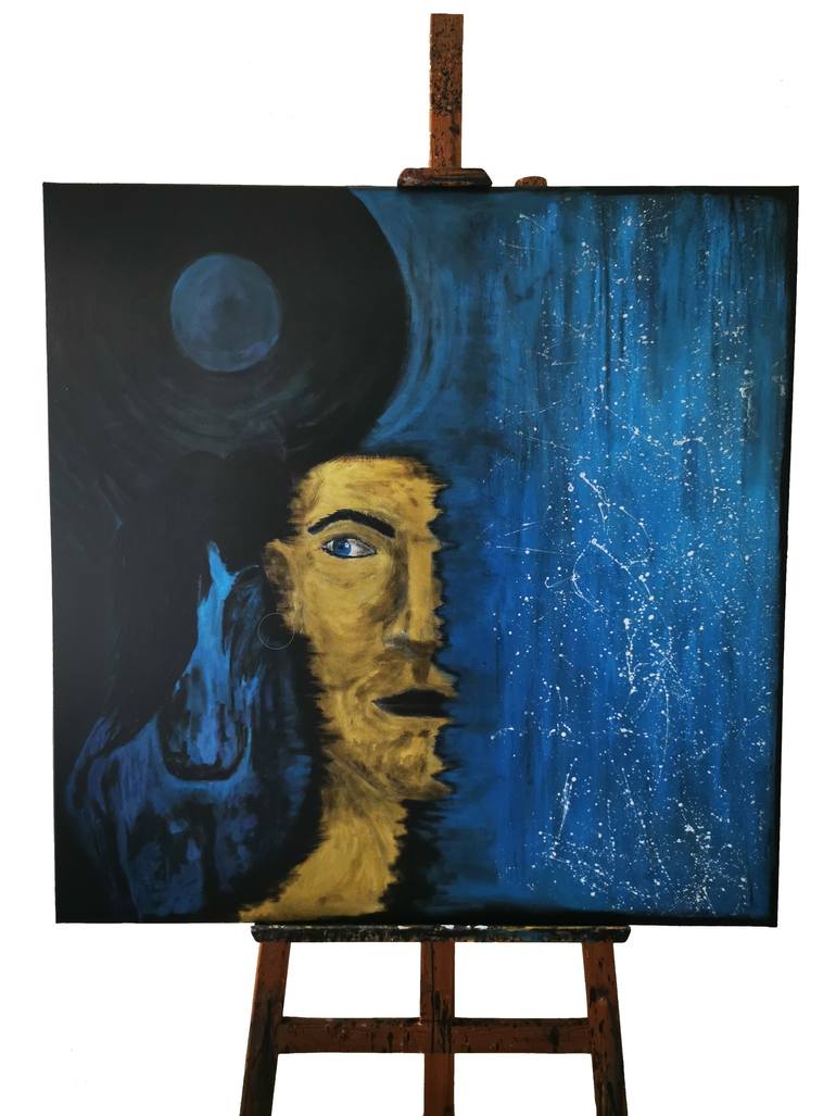 Silent Moon Painting by Dragos Mocanu | Saatchi Art