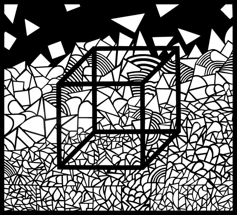 negative cube Sculpture by Agota Sjostrom | Saatchi Art