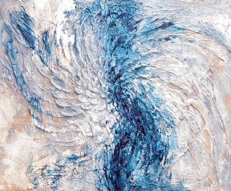 STORM OF ELEMENTS / textural acrylic abstraction / Painting by Mary ...
