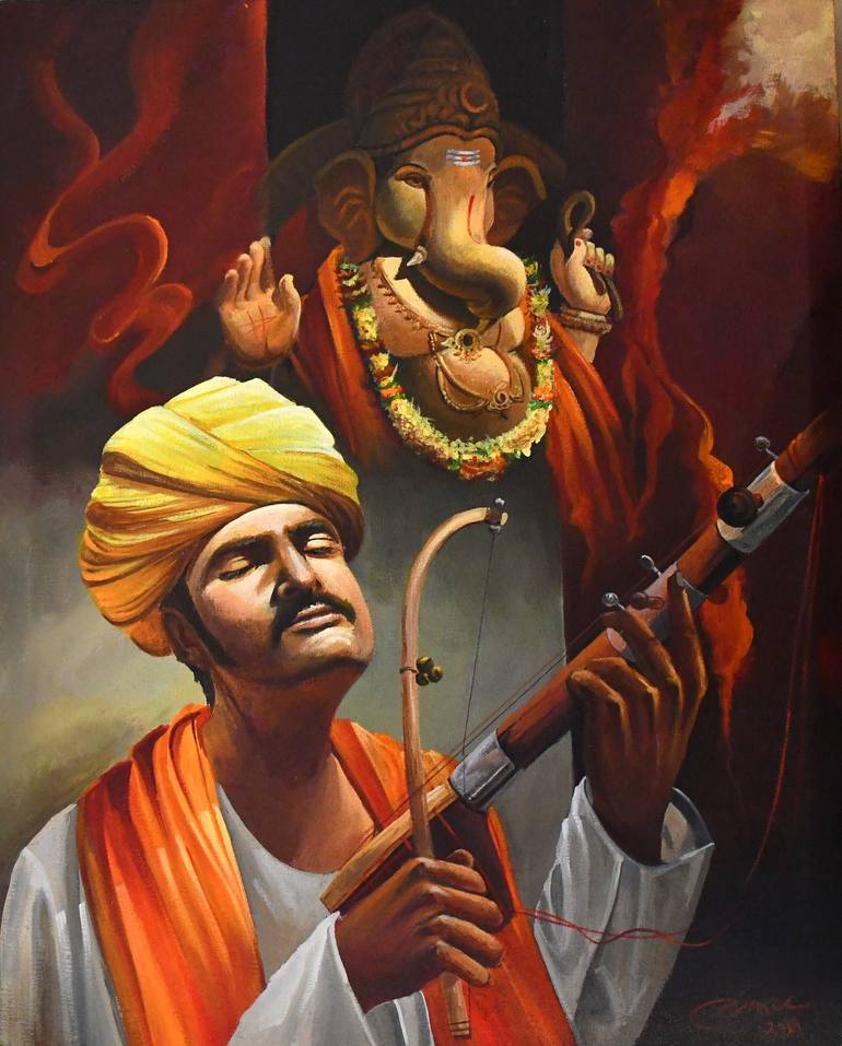 Suravali Painting by Vijay bhagatwala | Saatchi Art