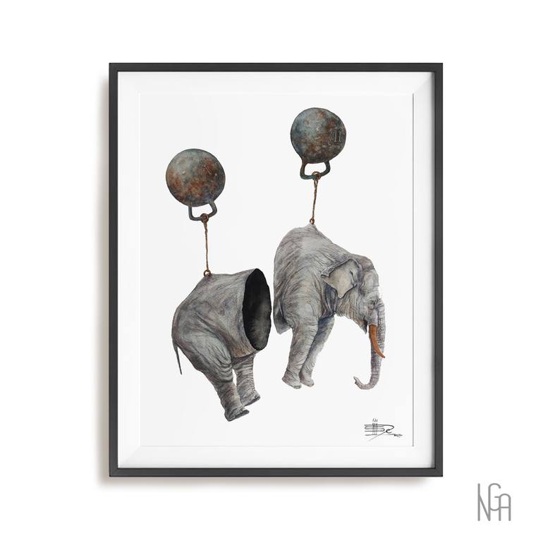 The Introvert Painting by Inga SiDe | Saatchi Art