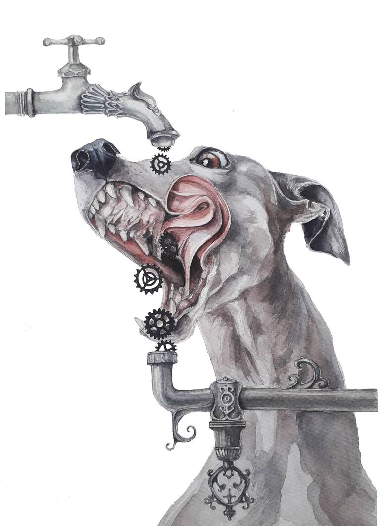 Catching the Time Painting by Inga SiDe | Saatchi Art