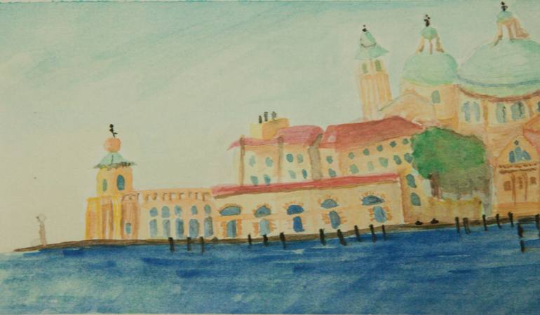 Fisheye Venice Painting by Bogdan Necula | Saatchi Art