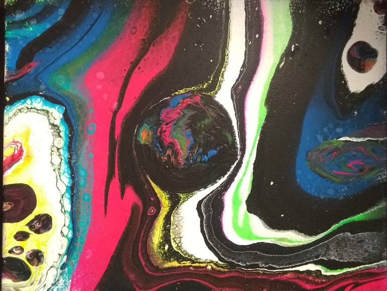 Cartoon Space Painting by Andrew Frisch | Saatchi Art