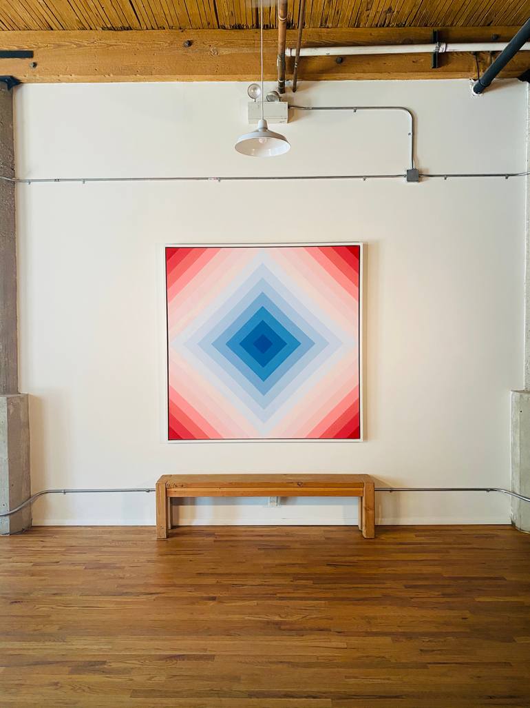 Blue/Red Diamond Painting by Matthew Sove | Saatchi Art