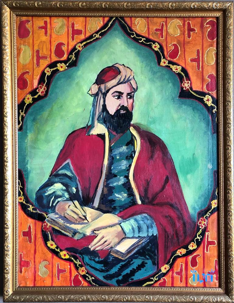 portrait of Nizami Ganjavi Painting by Iltifat Allahverdiyev | Saatchi Art