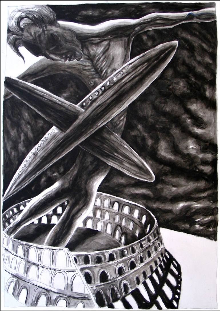A Roman drawing Drawing by David D'Amore | Saatchi Art