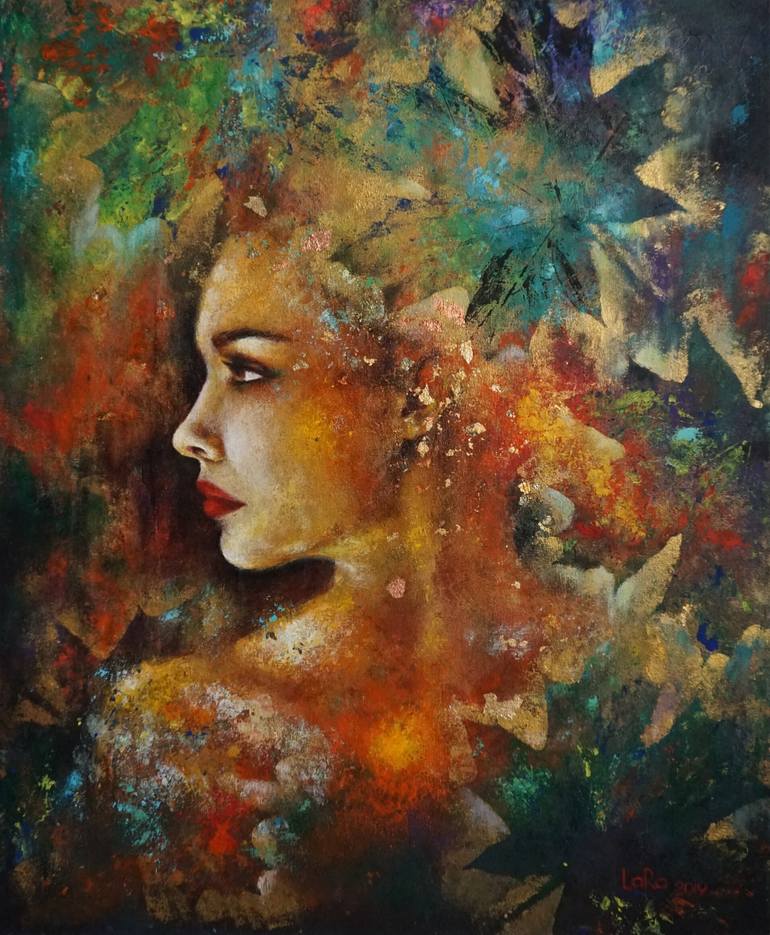Autumn portrait Painting by Lara Gamayunova | Saatchi Art