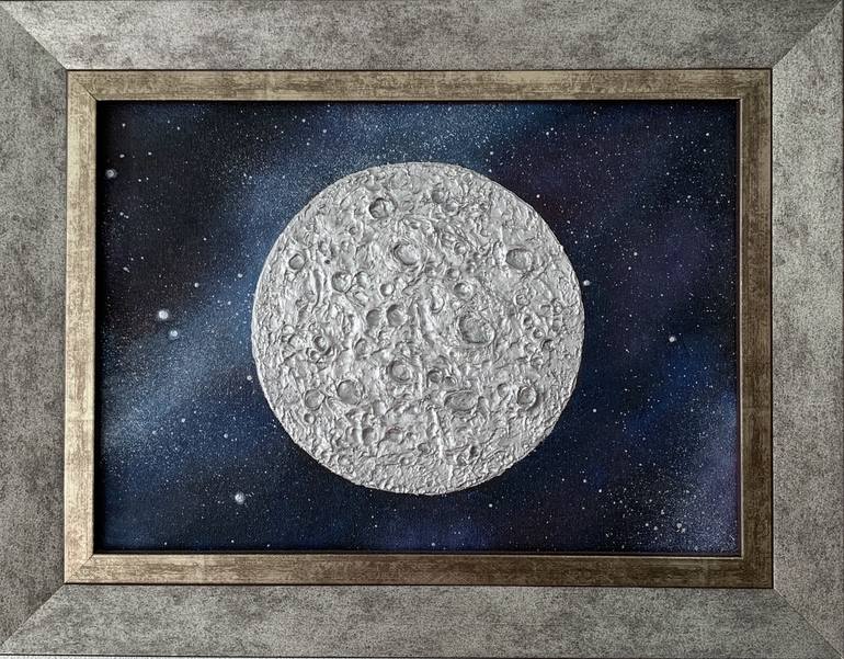 Silver Moon Painting by Christina Afanasenko | Saatchi Art