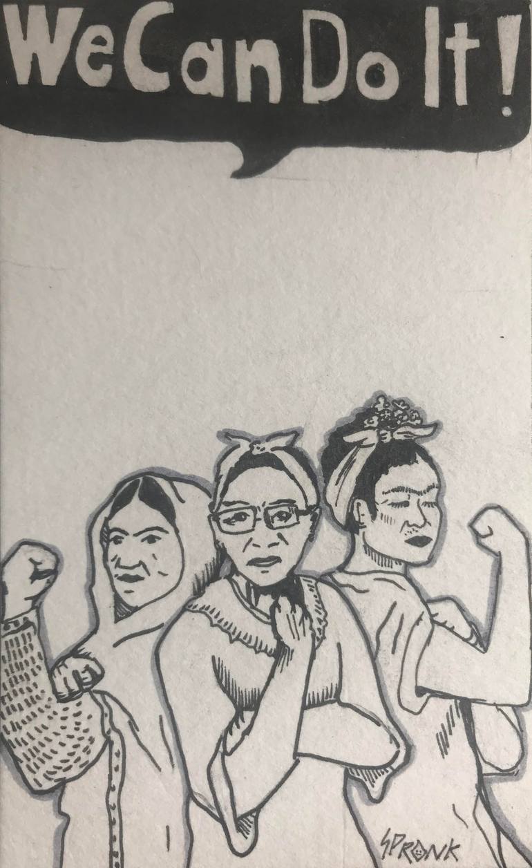 We Can Do It! Drawing by Ariya Ghoshal | Saatchi Art