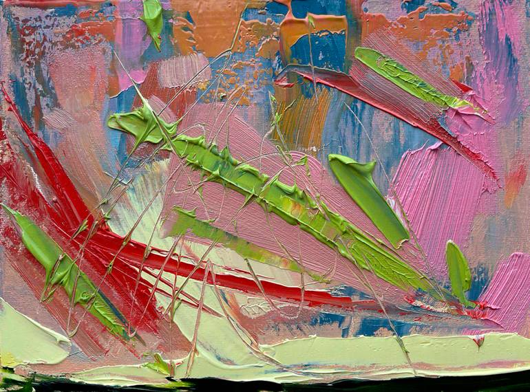 Grasshoppers Painting by Anna Bondar | Saatchi Art