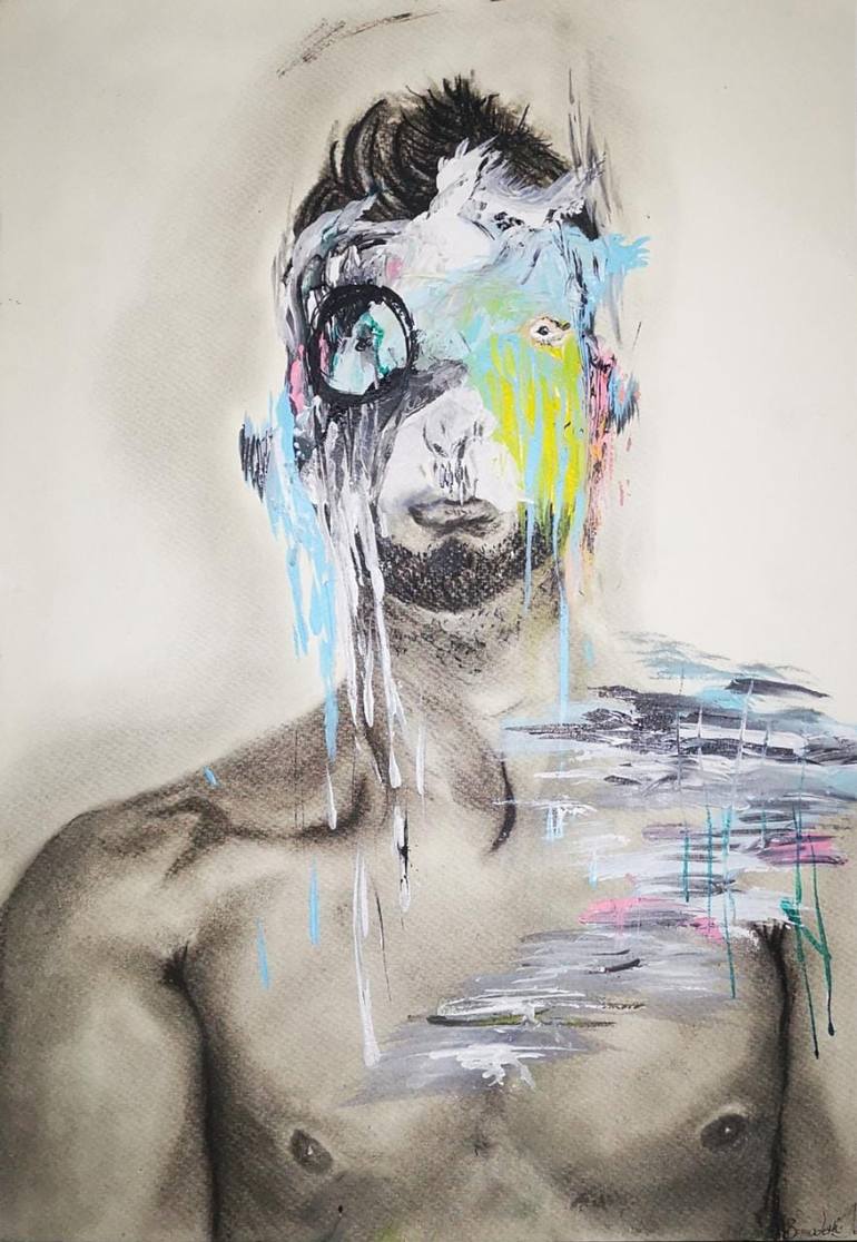 Behind Perfection Drawing by bernadette barnardt | Saatchi Art