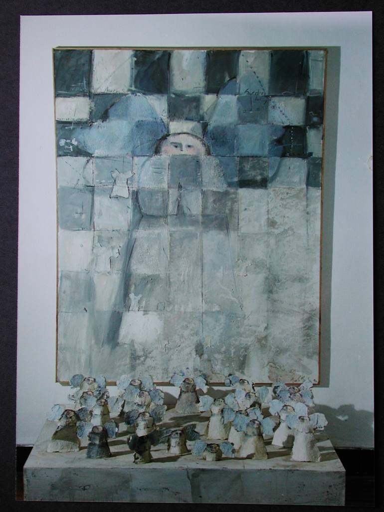 Swedenborg s angels Painting by Ana Mendez | Saatchi Art