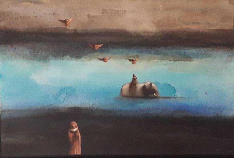 the lecture Painting by Ana Mendez | Saatchi Art