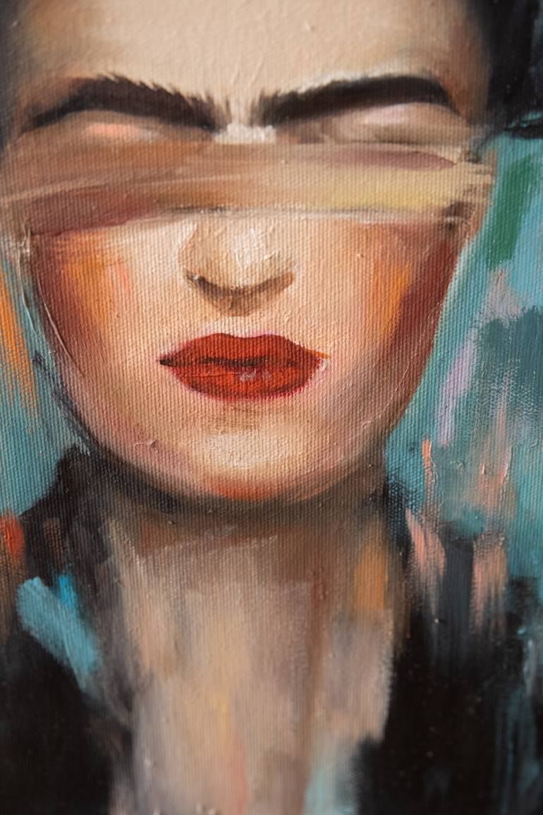 Frida Kahlo female contemporary portrait Painting by Alina Odwyer ...
