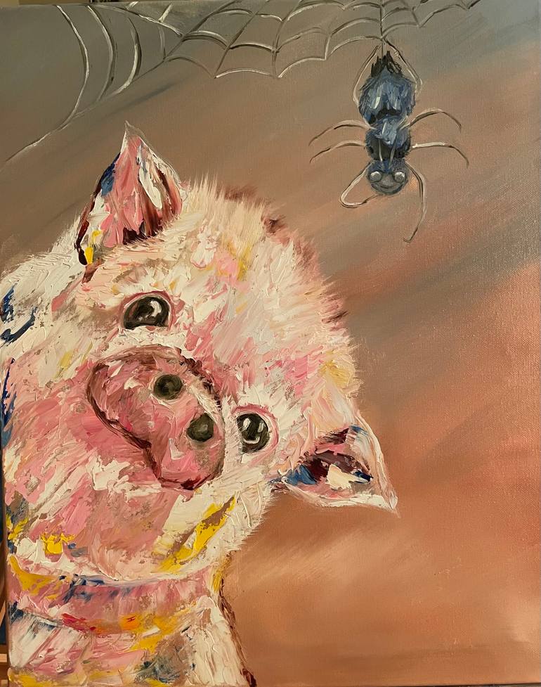 Charlotte’s Web Painting by Anthony Caruso | Saatchi Art