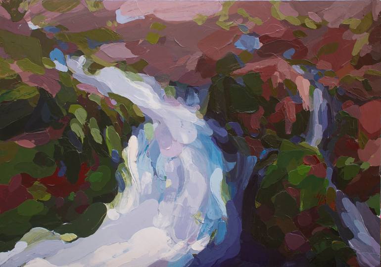 Crnovrska river Painting by Ivana I Kostic | Saatchi Art