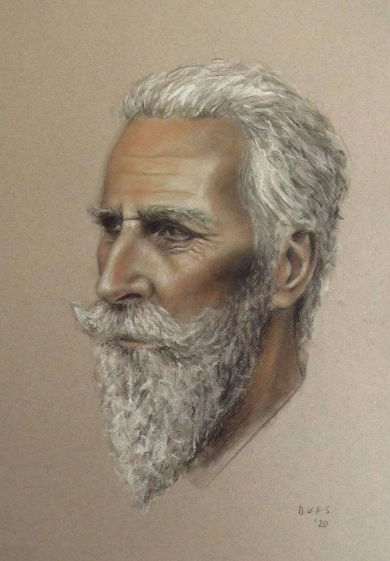 Don Quijote - pastel drawing Drawing by Daniel Fermor-Smith | Saatchi Art