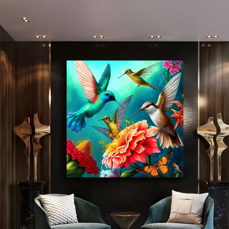 Flying Around Digital by Cesar Peralta | Saatchi Art