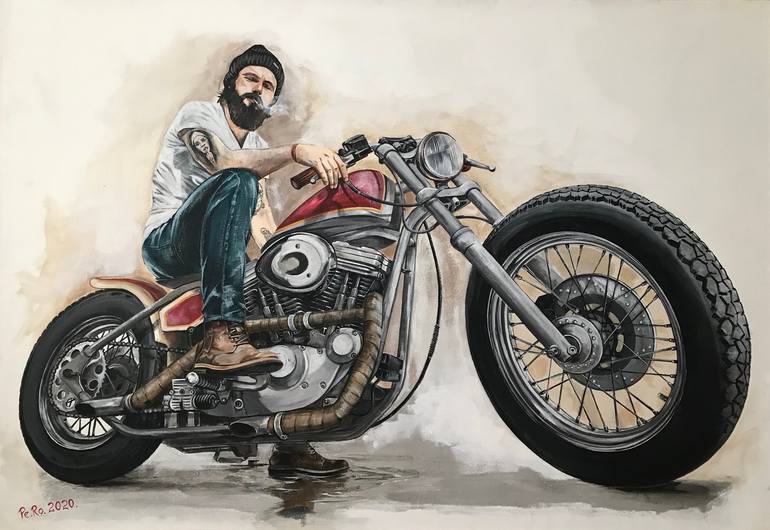 Rocker Painting by Roman Petrov | Saatchi Art