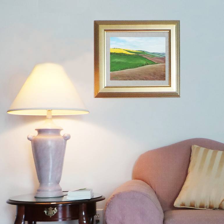 Spring Field Painting by Charlie Zhao | Saatchi Art