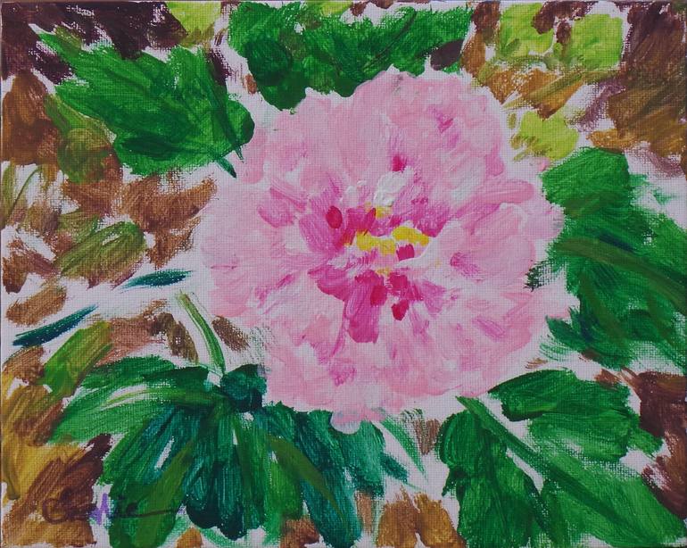 The Hibiscus Painting by Charlie Zhao | Saatchi Art