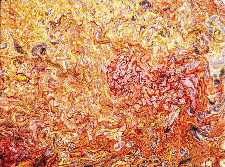 Fire dance Painting by Martisha Sea | Saatchi Art