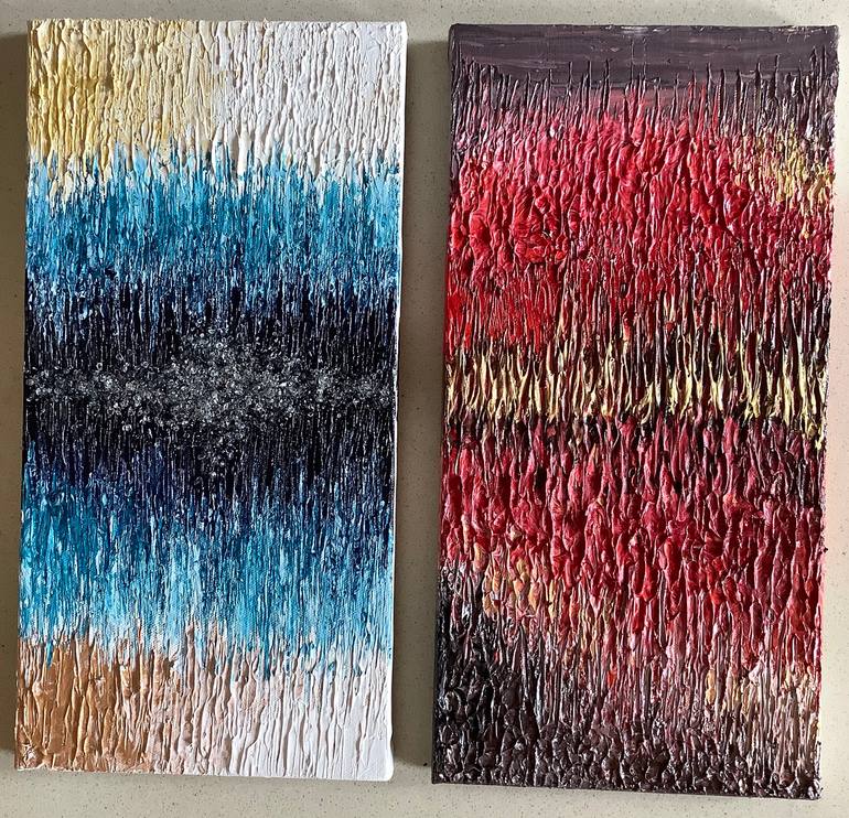 Ice and Fire Painting by Ritu Bhatt | Saatchi Art