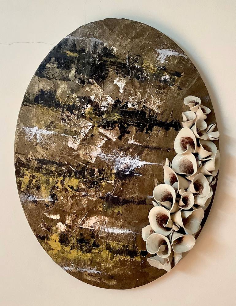 Rusty Bloom Painting by Ritu Bhatt | Saatchi Art