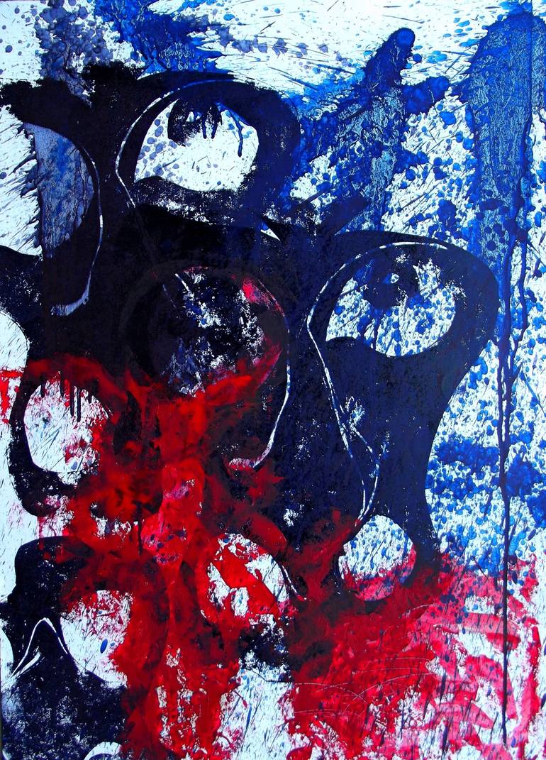 Meso aBiri IV Painting by Peter Musami | Saatchi Art