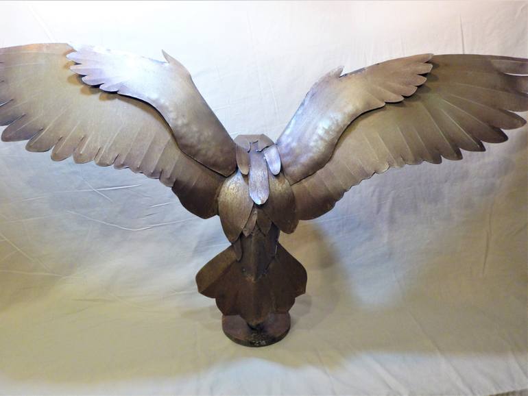 Barn Owl in Flight Sculpture by Mindy Curran | Saatchi Art