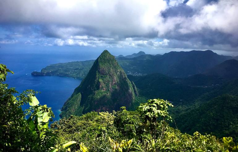St Lucia seen from the summit of Gros Piton Photography by Sophia ...