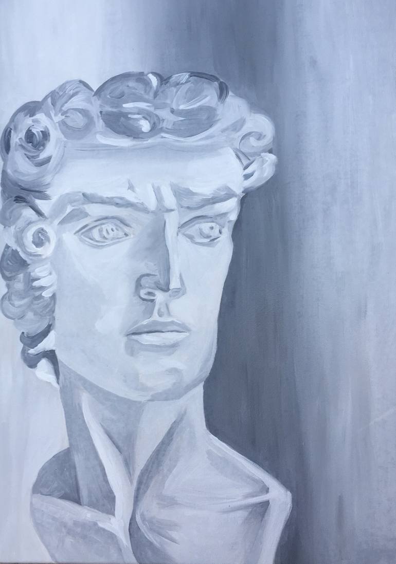 Greek man Painting by Anastasia Ashikhmina | Saatchi Art