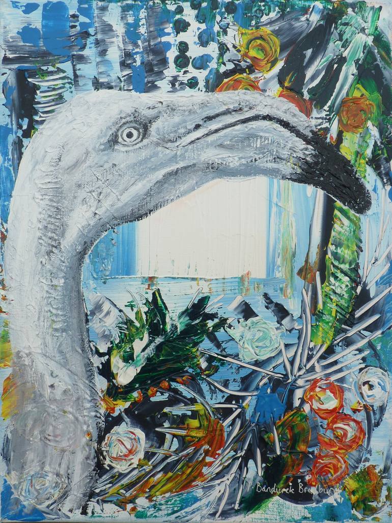 Still bright bird Painting by Philippa Bandurek Bradbury | Saatchi Art