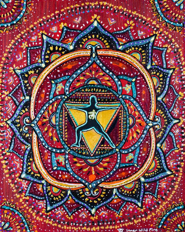 Root Chakra Painting by Laura Seed | Saatchi Art