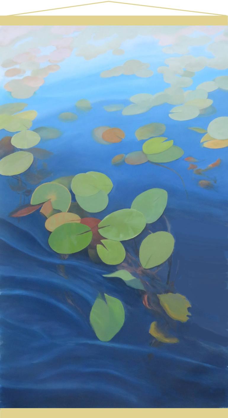 Big Lily Hanging Painting by Marla Milne | Saatchi Art