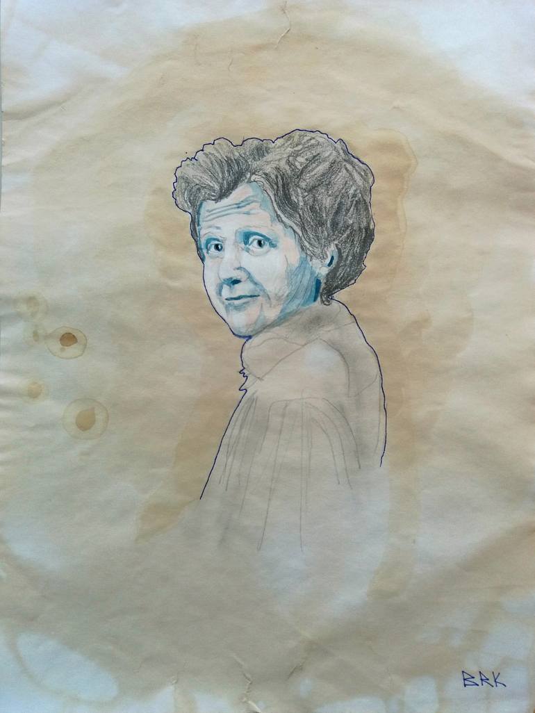 Having a cup of coffee with Rachel Carson Drawing by Burak Kum ...