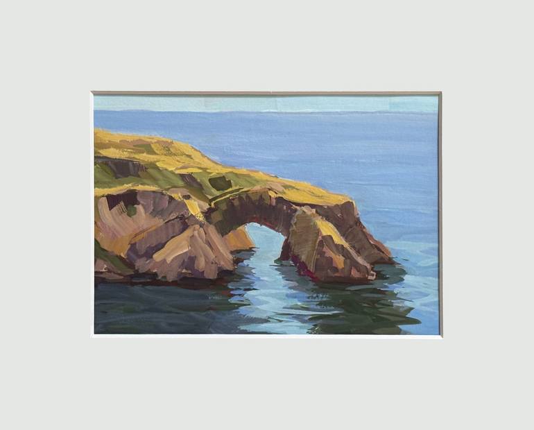 Keyhole Rock Reflections Painting by Tatyana Fogarty | Saatchi Art